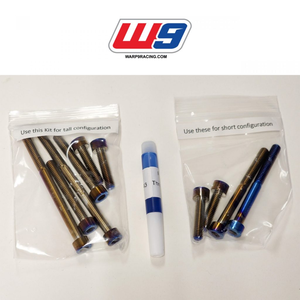 WARP9 Titanschrauben-Kit Für WARP9 Direct Mount TRANSFORMER-Vorbau SUR ...